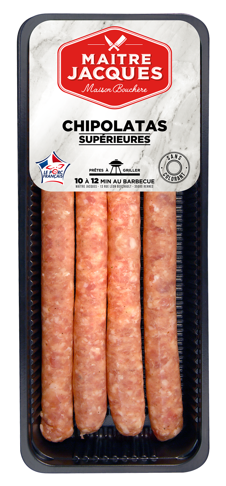 Chipolata, chipolatas au thym - Maître Jacques