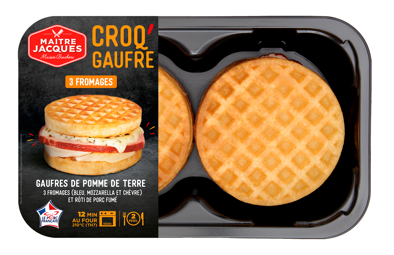 CROQ'GAUFRE 3 fromages LS - Maître Jacques
