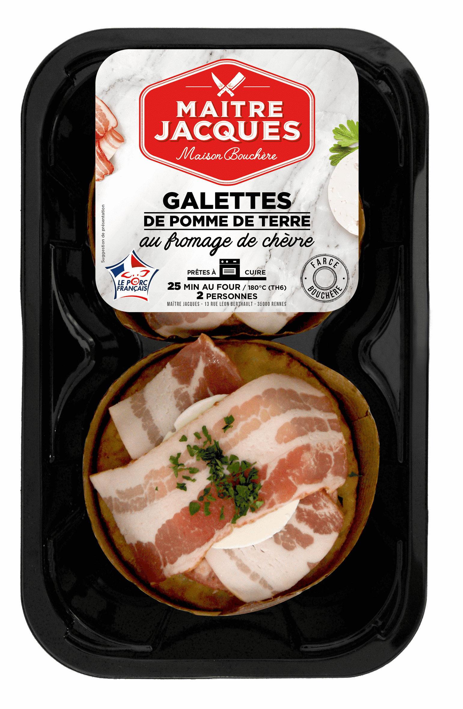 Galette de pomme de terre au fromage de chèvre - Maître Jacques Galette de pomme de terre au fromage de chèvre - Maître Jacques
